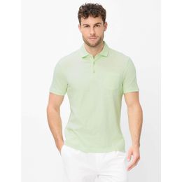 Poloshirt Brax "Style PAVO", Herren, Gr. L (52), gelb, 100% Baumwolle, Shirts