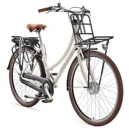 E-Bike Telefunken "Multitalent RT540" Gr. 50, wei&szlig; (creme, wei&szlig;), Elektrofahrr&auml;der, 50cm, 28 Zoll (71,12cm), Pedelec, Elektrofahrrad f&uuml;r Damen u. Herren