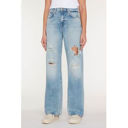 7 For All Mankind Damen Jeans Tess Trouser Straight Fit