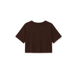 Viscose T-Shirt DUNKELBRAUN