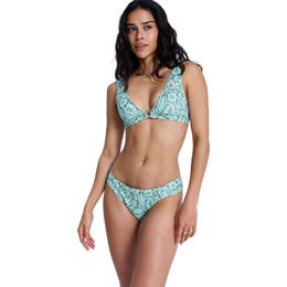 Bikini-Hose Roxy "Wildside Paisley Moderate", Damen, Gr. M, US-Gr&ouml;&szlig;en, oil gr&uuml;n wildside paisley, Obermaterial: 85% Microfaser, 15% Elasthan;, Badehosen Bikini-Hose