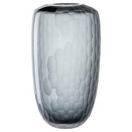 Tischvase Leonardo "Dekovase BELLAGIO", grau (anthrazit), H:37cm &Oslash;:20,8cm, Glas, Vasen, aus Glas, anthrazitfarben, handgefertigt
