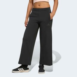 Sporthose adidas Sportswear "FUTURE ICONS 3-STREIFEN MIT WEITEM BEIN", M&auml;dchen, Gr. 152, N-Gr, schwarz, schwarz,, Obermaterial: 67% Polyester, 33% Baumwolle, Hosen Sporthose