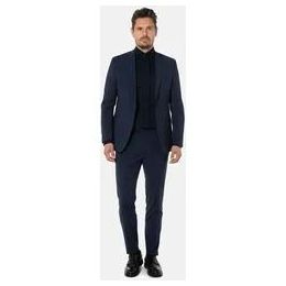 Anzug Thomas Goodwin "Anzug", Herren, Gr. 50, Normalgr&ouml;&szlig;en, blau (navy), 52% Polyester, 43% Wolle, 5% Elasthan, unifarben, slim fit, Anz&uuml;ge, im Slim-Fit, 10103-0-20707
