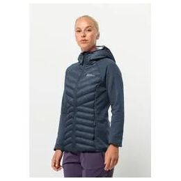 Hybridjacke Jack Wolfskin "ROUTEBURN PRO HYBRID W", Damen, Gr. XL (46), midnightsky, Obermaterial: 100% Polyester. Futter: 100% Polyester. F&uuml;llung: 100% Polyester, Jacken