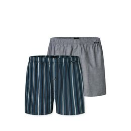 Weiter Boxer Schiesser "Boxershorts Multipacks", Herren, Gr. 4, 910, sonstiges, Webqualit&auml;t, Obermaterial: 100% Baumwolle, weit, Unterhosen, mit Eingriff, Gummizug