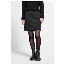 Minirock STREET ONE STUDIO, Damen, Gr. 44, anthrazit melange, Stoff, 90% Polyester, 10% Viskose, unifarben, normal kniefrei, R&ouml;cke Minirock, mit seitlichen Einschubtaschen