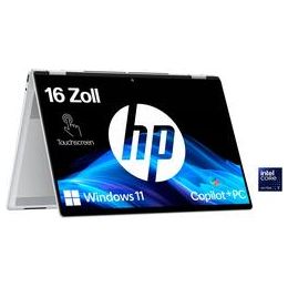HP Convertible Notebook "OmniBook X Flip 16-a0252ng", silber (glacier silber), 16 GB RAM 512 GB SSD, Ultra 7, Windows11Home, Notebooks
