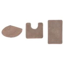 Badematte Kleine Wolke "RELAX", taupe, H:30mm, Polyacryl, Badematten, Badematte, Badteppich, Uni Farben, rechteckig, rund & als Set erh&auml;ltlich