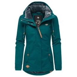 Winterjacke Ragwear "Monade", Damen, Gr. 6XL (52), gr&uuml;n (graugr&uuml;n), Obermaterial: 65% Polyester, 35% Baumwolle. Futter: 100% Polyester. Wattierung: 100% Polyester, figurbetont Po-bedeckend, verstellbar Rippstrickb&uuml;ndchen mit Druckknopf, Jacken Winterjacke, Damen Winterparka mit Kapuze und m. Fleece gef&uuml;ttert