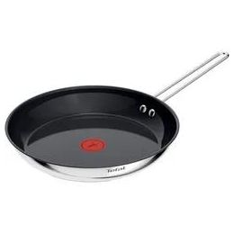 Bratpfanne Tefal "Nordica, beschichtete Pfanne Induktion, Thermo-Signal-Technologie", grau (edelstahl), B:29,4cm H:8,5cm L:49,6cm &Oslash;:28cm, Pfannen, Bratpfanne, minimalistisches Design, robuster Griff, geeignet f&uuml;r alle Herdarten