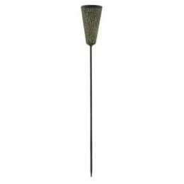 Gartenleuchte Luxform "Luxform Solar Torch Norwich, set of 2", schwarz, B:10,5cm H:6cm L:10,5cm, Leuchten, Gartenleuchte, LED-Fackellampe, Solarenergie, warmwei&szlig;, aus Metall, IP44