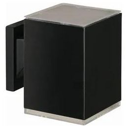 LED Au&szlig;en-Wandleuchte Luxform "Luxform Solar Maine", schwarz, B:11cm H:15,5cm L:16,7cm, Leuchten, LED-Wandleuchte, Solarenergie, warmwei&szlig;, IP44