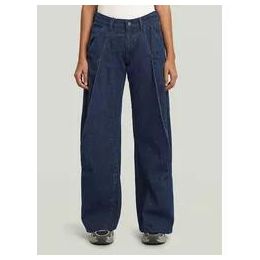 G-Star Raw Regular-fit-Jeans G-STAR "Contor Barrel Wide Chino Jeans", Damen, Gr. 28, L&auml;nge 28, rinsed, Obermaterial: 100% Baumwolle, Jeans