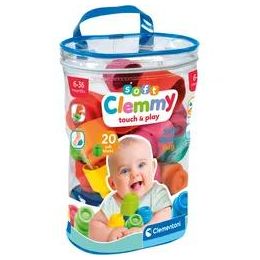 Spielbausteine Clementoni "Clemmy, Bausteine im Beutel (20 St&uuml;ck)", bunt, Spielbausteine, Kinder, Kunststoff, Made in Europe