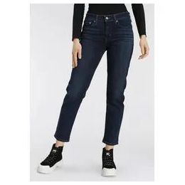 Levi's Boyfriend-Jeans LEVI'S "MID RISE BOYFRIEND", Damen, Gr. 32, L&auml;nge 30, blau (schwarz indigo blau), Denim/Jeans, Obermaterial: 60% Baumwolle, 23% Viskose, 16% Polyester, 1% Elasthan, figurbetont, Jeans