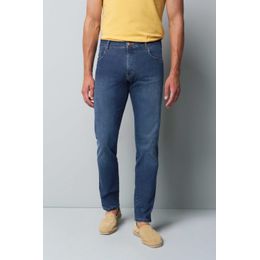 5-Pocket-Jeans MEYER "Jeans", Herren, Gr. 32, L&auml;nge 30, stone blau, 98% Baumwolle, 2% Elasthan, unifarben, slim fit lang, Jeans 5-Pocket-Jeans, M5 Serie Slim, Mid Waist Passform