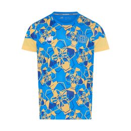 Trainingsshirt New Balance "BAYER 04 LEVERKUSEN MATCH JERSEY", Herren, Gr. S, blau oasis, Obermaterial: 100% Polyester, Shirts, f&uuml;r Erwachsene, Kurzarmdesign, schnell trocknend, atmungsaktiv