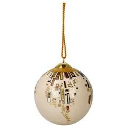 H&auml;ngedekoration Goebel "Kugel Gustav Klimt -Ornamente", bunt, B:7,5cm H:7,5cm T:7,5cm, Porzellan, Dekoh&auml;nger