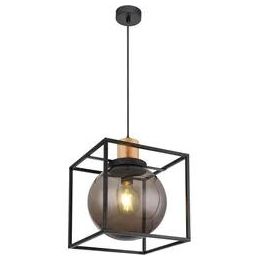 Globo LIGHTING H&auml;ngeleuchte "HILKO", schwarz, 1 Stk., Leuchten, H&auml;ngelampe/Pendelleuchte/Esszimmer/Wohnzimmer/Esstisch, H&auml;ngeleuchte