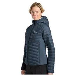 Funktionsjacke Jack Wolfskin "ROUTEBURN PRO INS JKT W", Damen, Gr. S (36), blau (midnightsky), Oberstoff: 100% POLYESTER . Kontrast:100% POLYESTER . Futter:100% POLYESTER, Jacken Funktionsjacke