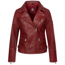 Rock Creek Lederjacke Rot