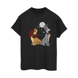 Disney - "Lady And The Tramp" T-Shirt f&uuml;r Damen (Schwarz)