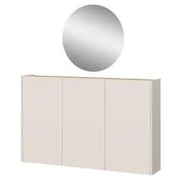 Garderoben-Set Germania "GW-Libbiano", kaschmir, navarra, eiche, nachbildung, B:136cm H:200cm T:25cm, Holzwerkstoff, Kastenm&ouml;bel-Sets, Garderoben-Set bestehend aus Mehrzweckschrank, Spiegel und Paneel