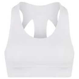 Sport-BH Urban Classics "Urban Classics Ladies Sports Bra Ladies Sports Bra", Damen, Gr. XS, Cup 0, wei&szlig;, 80% Nylon, 20% Elasthan, BHs Sport-BH