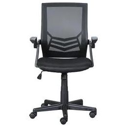 Drehstuhl Inter Link "Jilli", schwarz, schwarz, schwarz, B:59cm H:90,5cm T:57cm, Kunststoff, Polyester, St&uuml;hle, Drehstuhl