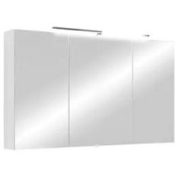 Spiegelschrank ByLiving "Serie Spree, in vielen Breiten erh&auml;ltlich", wei&szlig;, B:100cm H:60cm T:15cm, FSC-zertifizierter Holzwerkstoff, Schr&auml;nke, Spiegelschrank, Soft-Close, LED Beleuchtung mit Schalter- und Steckdosenbox