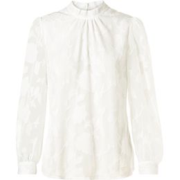 CR&Eacute;ATION L Damen Schlupfbluse mit leicht transparenten Partien ecru Gr&ouml;&szlig;e 38