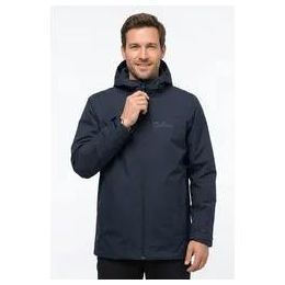 3-in-1-Funktionsjacke Jack Wolfskin "TAUBENBERG 3IN1 JKT M", Herren, Gr. S, schwarz, Obermaterial: 100% Polyester, normal, hoch geschlossener Ausschnitt, mit verstellbarem Klettverschluss, Jacken, 3in1, wasserdicht, winddicht, &Uuml;bergangsjacke