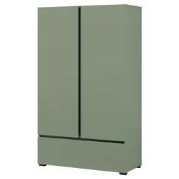 W&auml;scheschrank OTTO HOME "Cross, moderner griffloser Kleiderschrank", gr&uuml;n (salbei), B:89cm H:150cm T:40cm, FSC-zertifizierter Holzwerkstoff, Melamin, Metall, Schr&auml;nke, Mehrzweckschrank, Dreht&uuml;renschrank mit 1 Schublade, 3 Farben verf&uuml;gbar