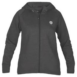 Kapuzenpullover MOROTAI "MOROTAI Damen MOROTAI Comfy Performance Full Zip Hoodie", Damen, Gr. S, dunkelgrau, 65% Baumwolle, 35% Polyester, mehrfarbig, normal, ohne Ausschnitt, Pullover Kapuzenpullover