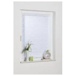 Plissee K-home "Capri" Gr. 2, wei&szlig;, B:50cm H:130cm, Obermaterial: 100% Polyester, Plissees, Ausbrennerstoff