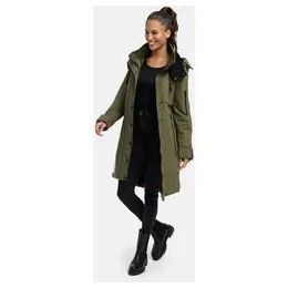 Winterjacke Marikoo "Anoukaa", Damen, Gr. L, gr&uuml;n (olive forest), Obermaterial: 100% Polyester; Futter: 100% Polyester; Wattierung: 100% Polyester; &Auml;rmelfutter: 100% Polyester, Jacken Winterjacke, langer Parka mit abnehmbarer Kapuze
