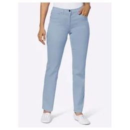 Bequeme Jeans Casual Looks, Damen, Gr. 40, Normalgr&ouml;&szlig;en, blau (bleu), 96% Baumwolle, 4% Elasthan, unifarben, lang, Jeans