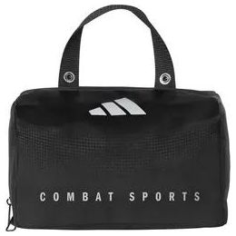 Kulturbeutel Adidas PERFORMANCE "Med Pouch Combat Sports", schwarz (schwarz, silber), Taschen, Polyester, Kulturbeutel, ist mit dem Backpack M und Backpack L kompatibel