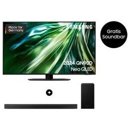 Samsung QLED Mini LED-Fernseher "GQ50QN90DAT", Energieeffizienz: F (A-G), titanschwarz, schwarz, 50 &prime;&prime;, Fernseher, + HW-B760GF