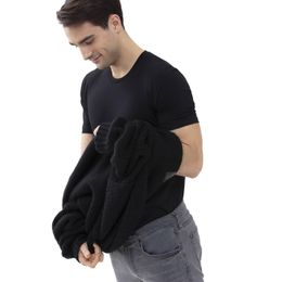 T-Shirt Mey "Hybrid", Herren, Gr. L, schwarz, Jersey, Obermaterial: 57% Baumwolle, 38% Polyester, 5% Elasthan, k&ouml;rpernah h&uuml;ftlang, Rundhals, Shirts T-Shirt, Geruchshemmend, Atmungsaktiv, Anti-Schwei&szlig;fleck