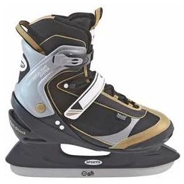 Schlittschuhe Rebel "EXPRESS" Gr. 42, schwarz (schwarz, silber, gold), Inlineskates_Rollschuhe, 42/43 (bis ), Nylon