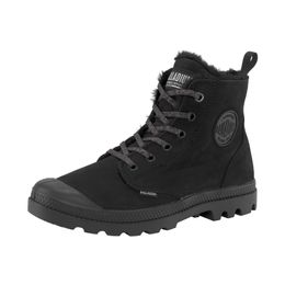 Winterboots Palladium "PAMPA HI ZIP WL W", Damen, Gr. 41, schwarz, Leder, Schuhe Winterboots, Winterschuhe, Schn&uuml;rboots, Winterstiefel, Snowboots, gef&uuml;ttert
