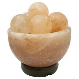 Globo LIGHTING Salzkristall-Tischlampe "STONE", beige (naturfarben), 1, &Oslash; 15,2cm H: 19,1cm, 1 Stk., Leuchten, Salzstein, Dekolampe, Dekoleuchte, Salzkristalle