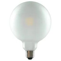 Segula LED-Leuchtmittel "Vintage Line", Energieeffizienz: F (A-G), wei&szlig;, L:180cm &Oslash;:125cm, Leuchtmittel, dimmbar, Globe 125 satiniert, E27