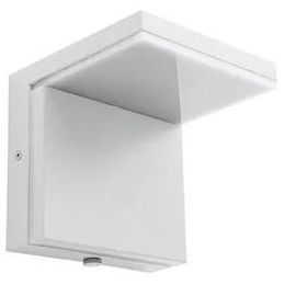 NOWA LED Au&szlig;en-Wandleuchte "LASSAN", wei&szlig;, 1 Stk., Leuchten, Au&szlig;enlampe/Wand/wei&szlig;/IP54/BxH: 145x145mm