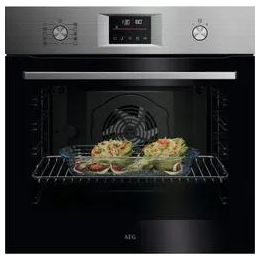AEG Pyrolyse Backofen "OU5PB40WSM", Energieeffizienz: A++ (A+++-D), silberfarben, B:59,4cm H:59,4cm T:56,9cm, Back&ouml;fen, Mit 45 Automatikprogrammen m&uuml;helos kochen &ndash; der Ofen f&uuml;hrt zum Ziel