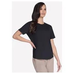Funktionsshirt Skechers "GOWALK LUXE RIB TEE", Damen, Gr. 3XL, schwarz, Obermaterial: 90% Polyester, 10% Elasthan, Shirts Funktionsshirt