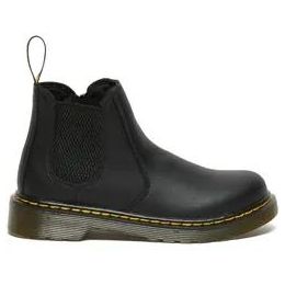 Chelseaboots Dr. Martens "Kinder 2976 Softy T Leder Chelsea Boots", M&auml;dchen, Gr. 28, schwarz, Leder, Schuhe Chelseaboots, Kinderstiefel, Freizeitschuh mit Rei&szlig;verschluss, Stretcheinsatz