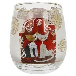 Windlicht Goebel "Windlicht R. Wachtmeister -Templi dell' amore", bunt, B:8,5cm H:9,5cm T:8,5cm, Glas, Kerzenhalter, Windlicht